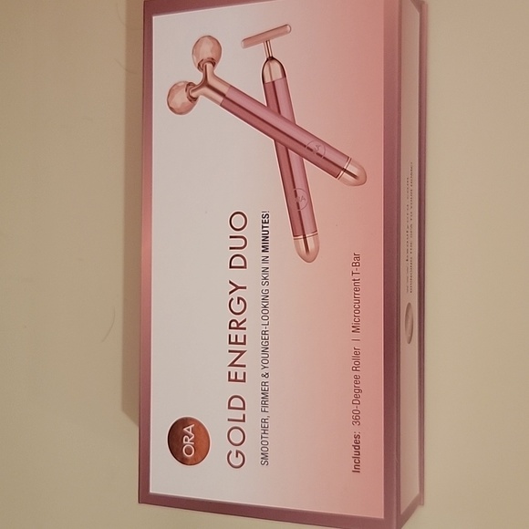 Ora | Skincare | Nib Ora Gold Energy Duo 36degree Roller Microcurrent Tbar | Poshmark